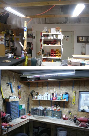 Workbench Lighting Fixtures | Garage Workshop Lighting