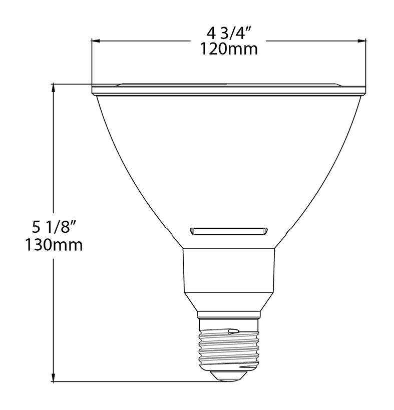 RAB 15W 4000K PAR38 Dimmable LED 80 CRI 40° Beam