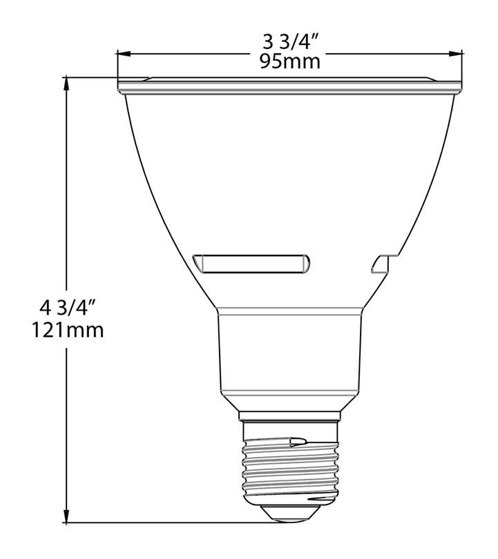 RAB 11W 3000K PAR30L Dimmable LED 80 CRI 40° Beam