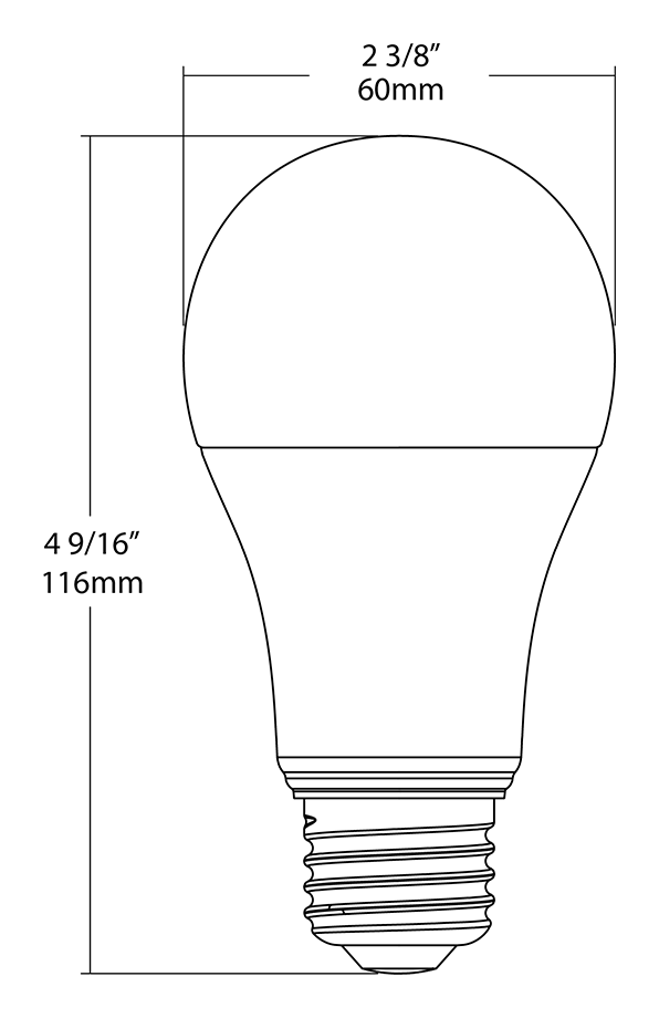 RAB 13.5 Watt 4000K A19 Non-Dimmable LED (6 Pack)