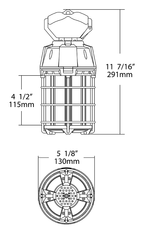 RAB 100W 5000K HID LED Temp-Light with 25ft Cord