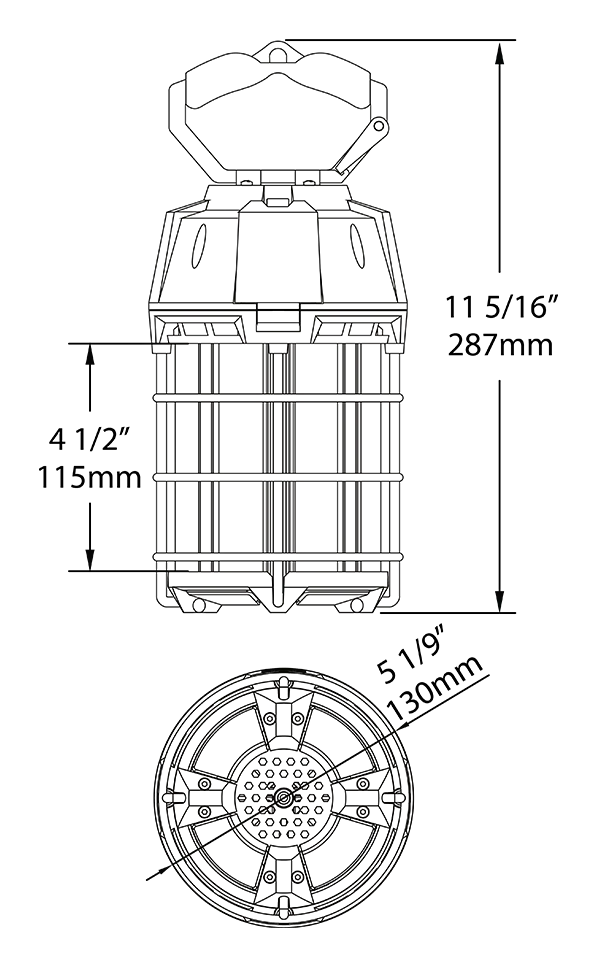 RAB Temp-100-850 100 Watt 5000K HID LED Temp Work Light