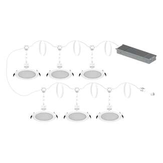 RAB 6" 72W Downlight LED Daisy Chain Wafer Kit with Smooth Trim